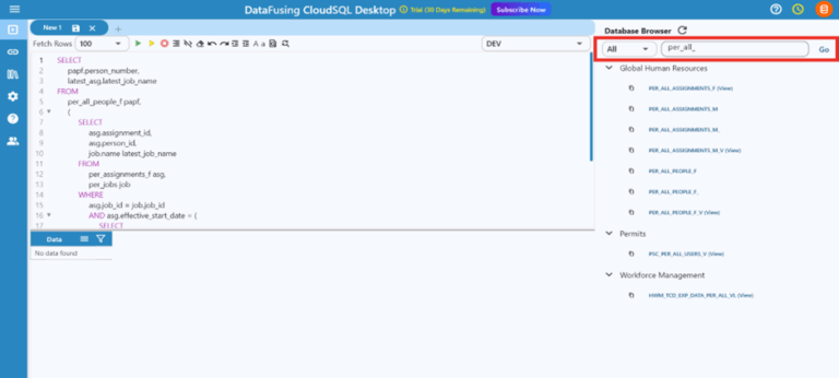 How to Run Your First Oracle Fusion SQL with CloudSQL? | Datafusing